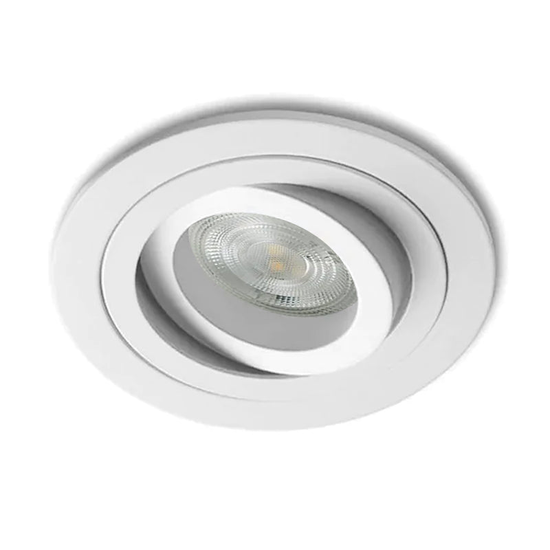 Inbouwspot Veneto | Kantelbaar | Rond | Wit | Spotjes | Inbouw spots ...